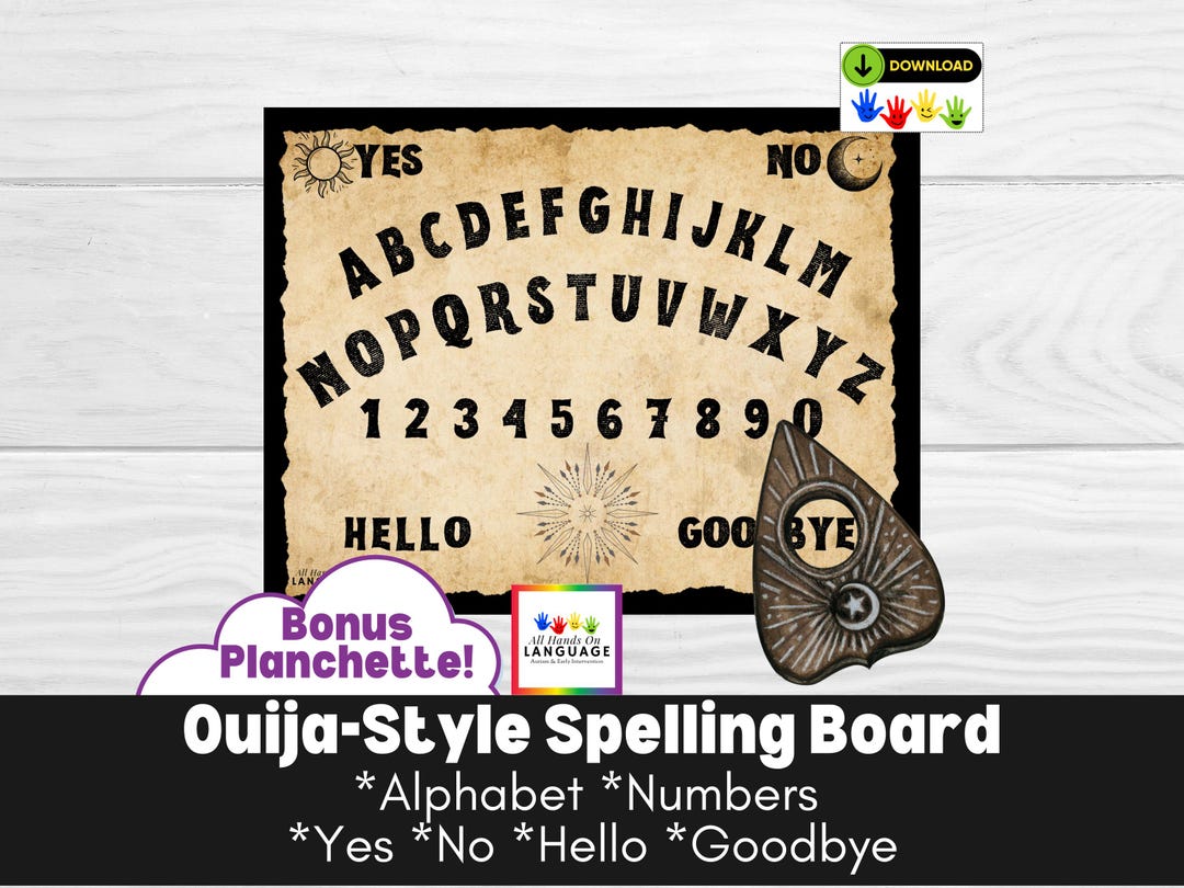 Ouija-style Spelling Communication Board With Bonus Planchette, Spell ...