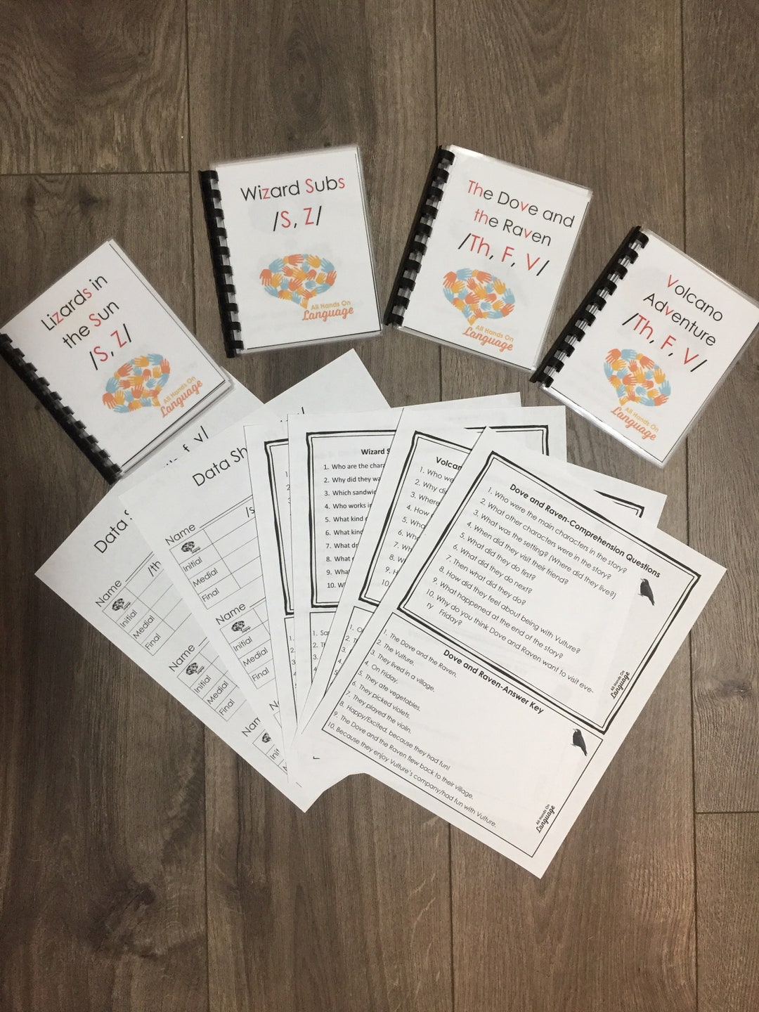 Articulation Stories, Fricatives /s,z/ /th, F, V/ 4 Books Plus ...