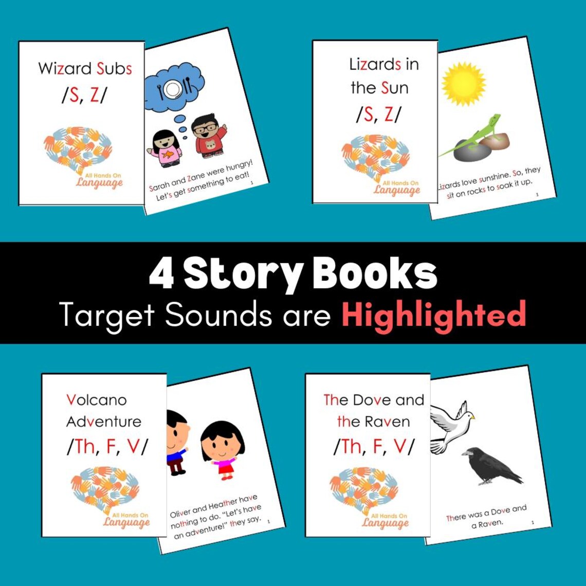 Articulation Stories: /s,z,th,f,v/ Speech Therapy Books With ...