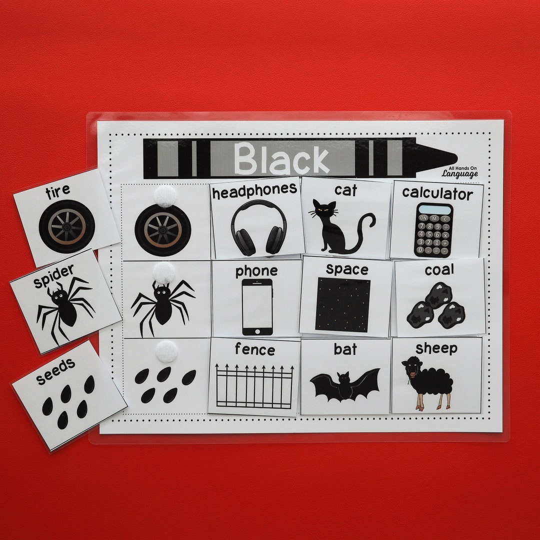 Black Object Matching Activity: Preschool Learning (PDF Printable) - Etsy