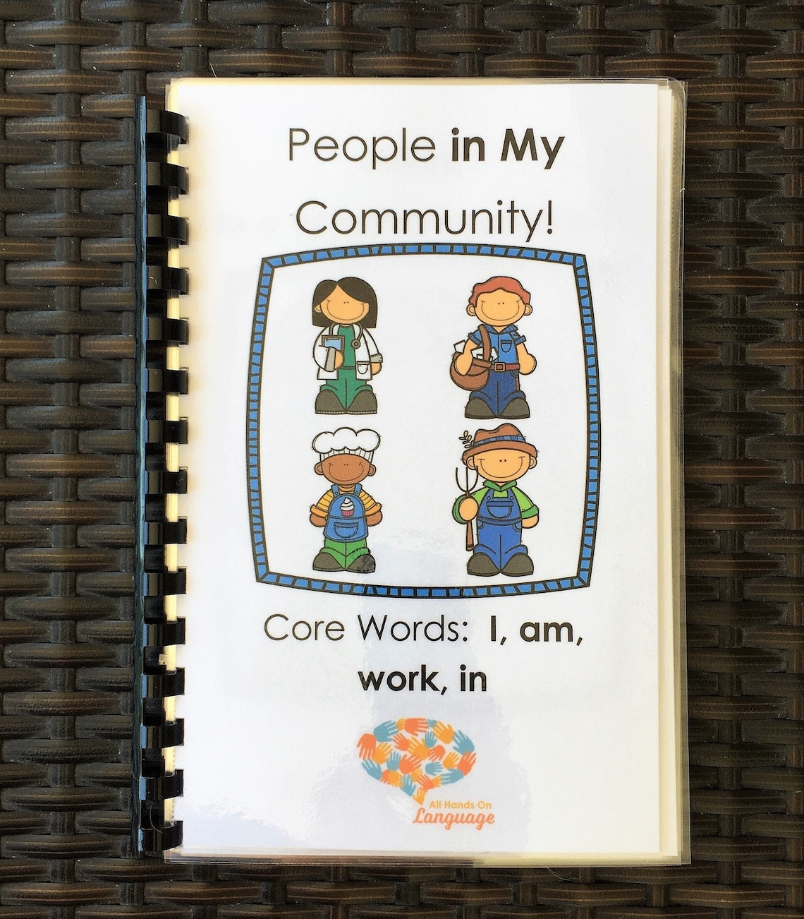 People In My Community Mini Interactive Book Core Vocabulary | Etsy