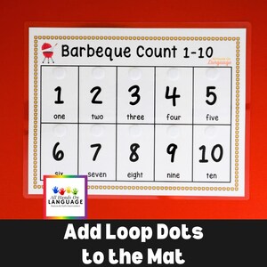 Barbecue Count 1-10, Count and Match Activity, BBQ Theme Objects ...