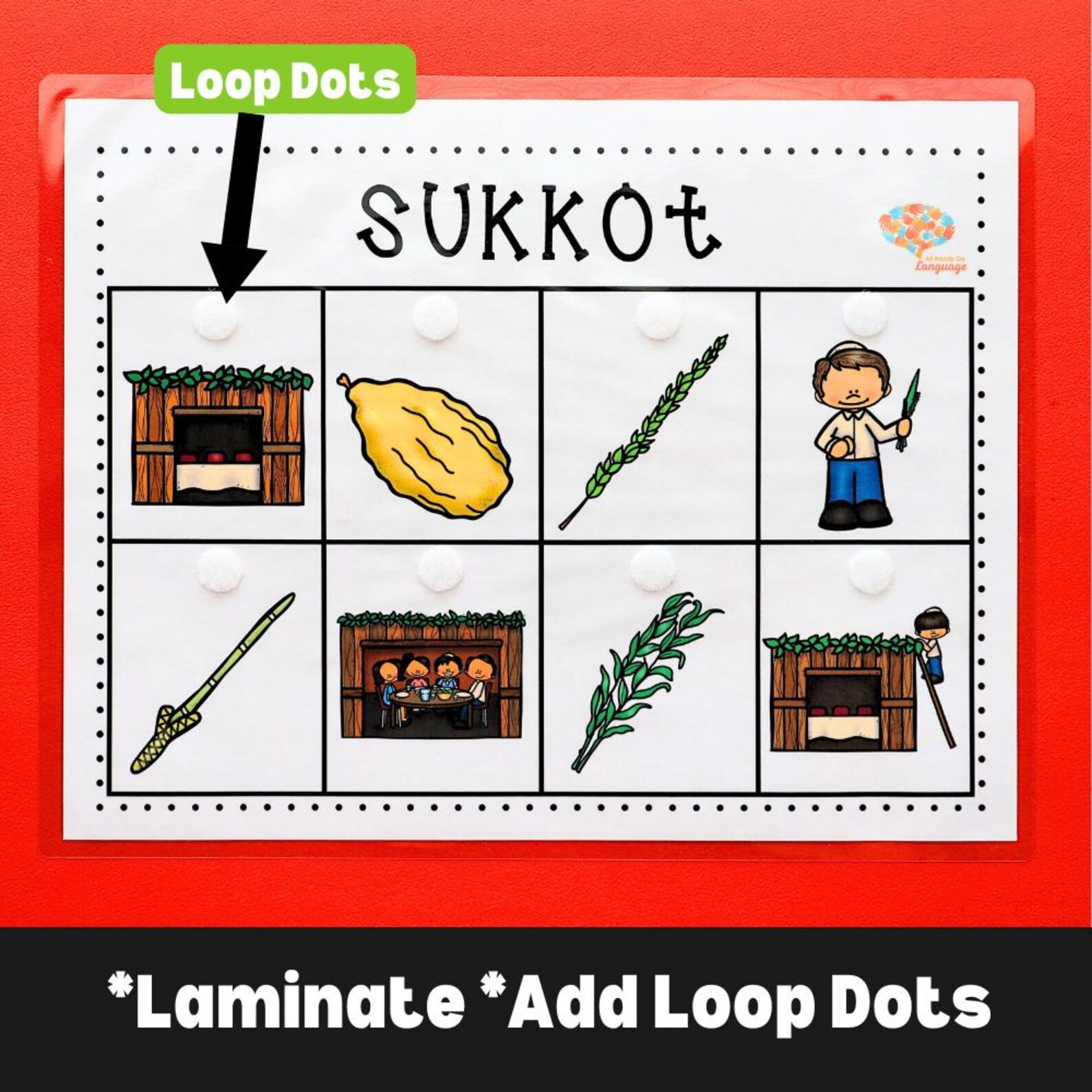 Sukkot Matching Game: Jewish Holiday Activity (printable PDF) - Etsy