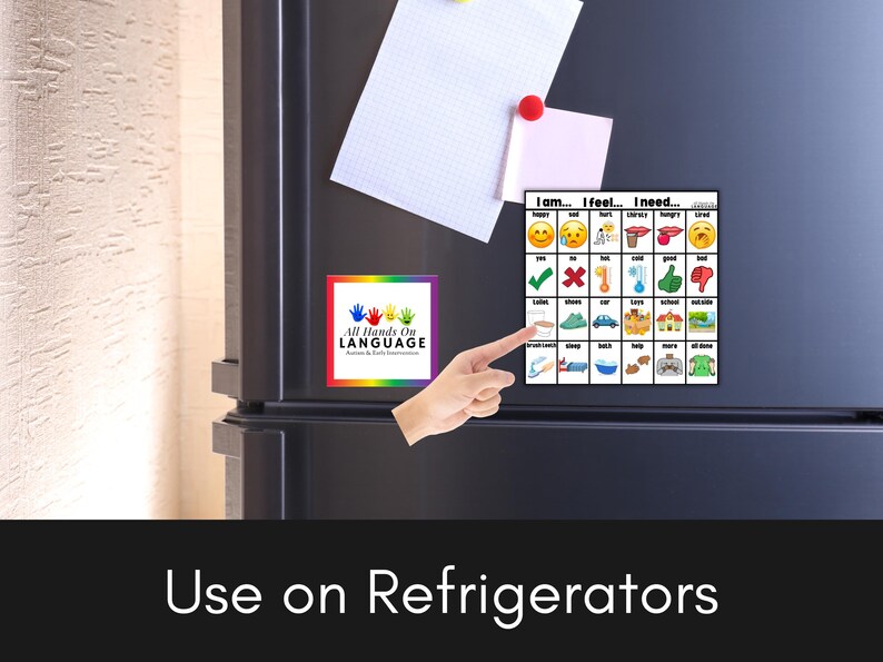 Quick Talk 12 Magnet Communication Board: AAC for Home, Classroom ...