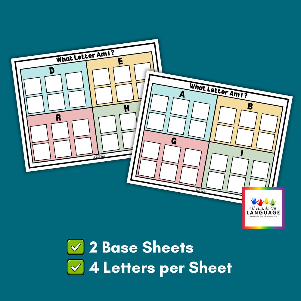 Letter Recognition Sorting Activity: Multiple Fonts (PDF Printable) - Etsy