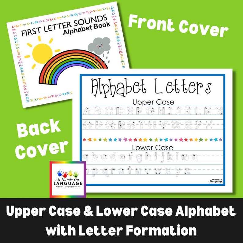 Alphabet Letter Sounds Book: Trace & Write, Early Learning (PDF ...