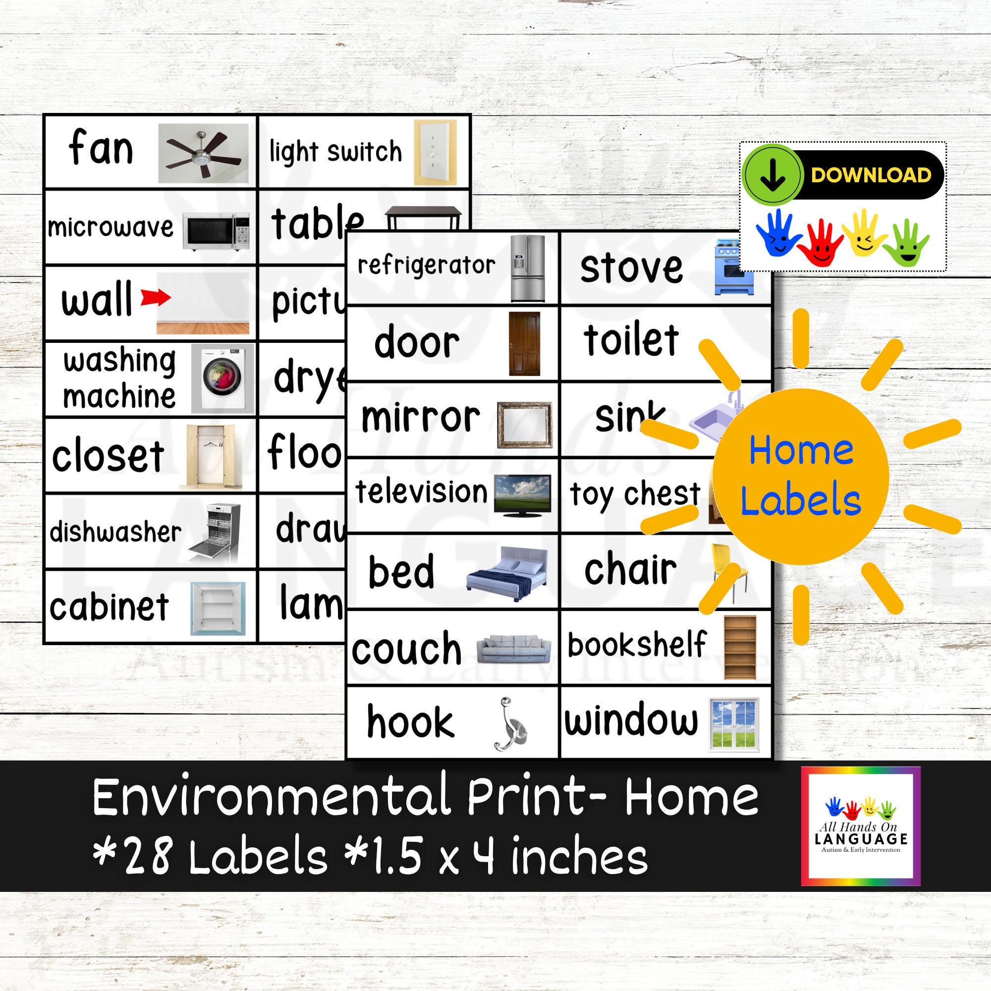 Household Items Vocabulary