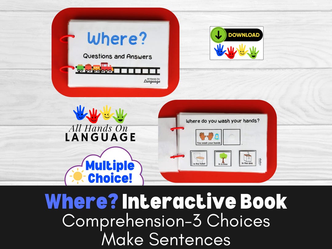 Where? Interactive Book of Questions With Multiple Choice Answers, Make ...