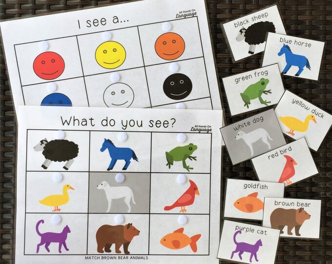45-page Brown Bear Brown Bear Activities Speech Therapy & Preschool ...
