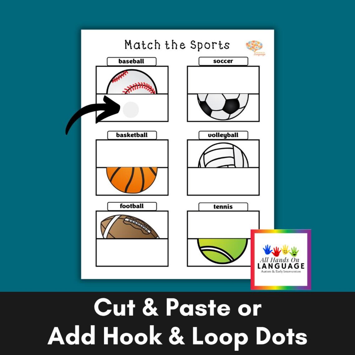 Sports Ball Halves Matching Activity: Preschool Printable (PDF) - Etsy