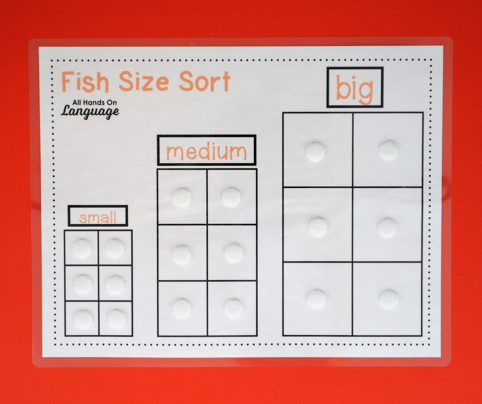 Fish Size Sort Activity Small Medium Big Fish Pictures in 3 - Etsy