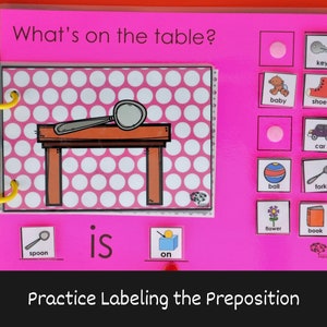 What's on the Table? Interactive Book for Preposition ON + Simplified ...