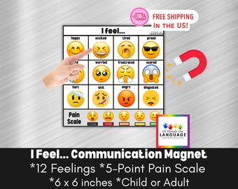 I Feel Communication Board - Etsy