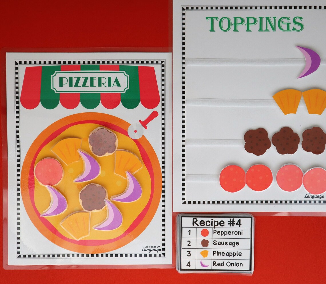 Build a Pizza From a Recipe Sequencing Activity Set Follow 2 - Etsy