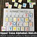 Uppercase Alphabet Matching Activity: Autism & Preschool Printable (PDF ...