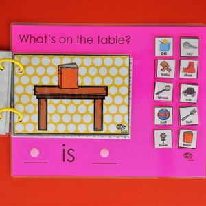 What's on the Table? Interactive Book for Preposition ON + Simplified ...