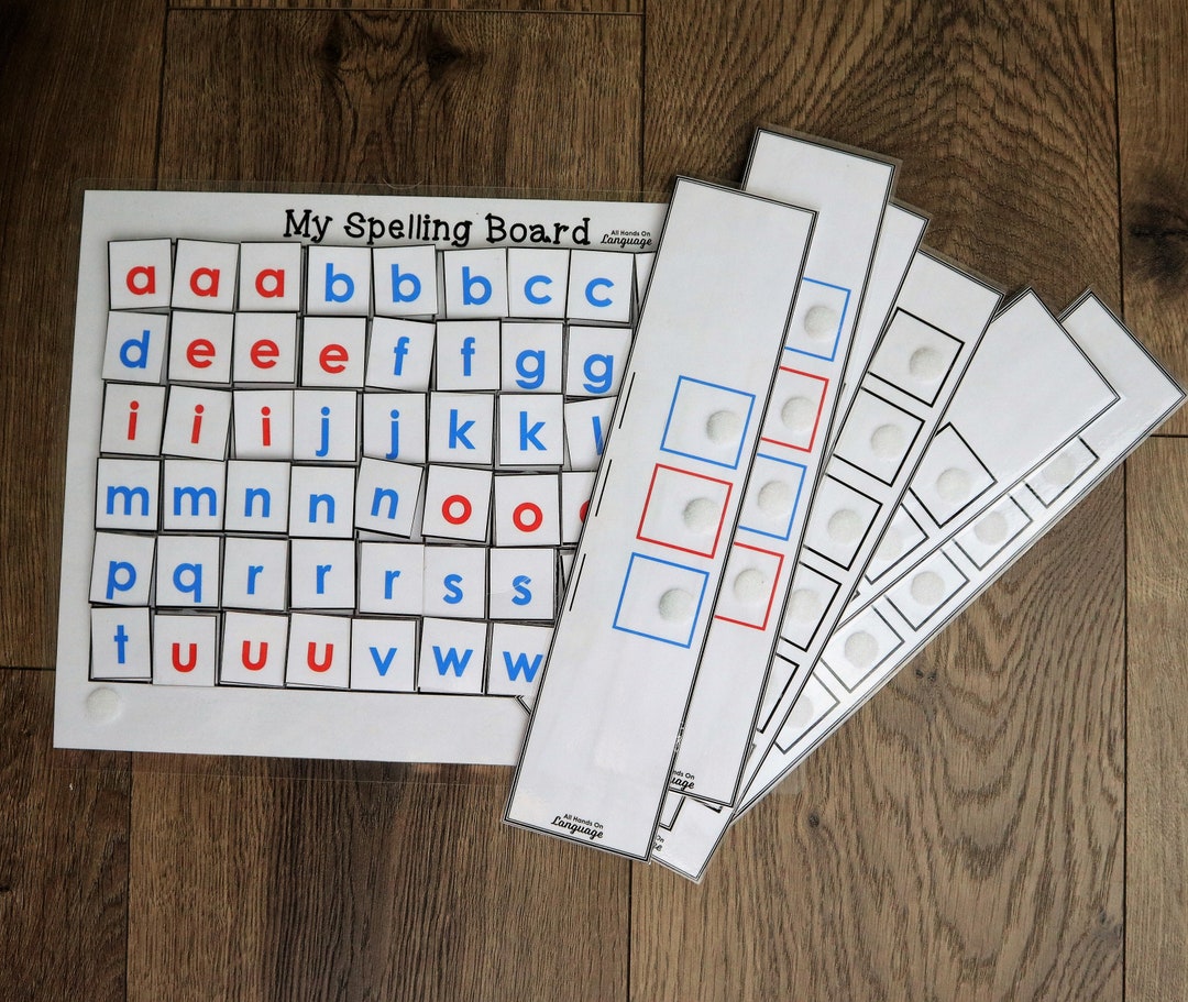 Spelling Board & Word Strips, Spell 3-6 Letter Words, Alternate ...