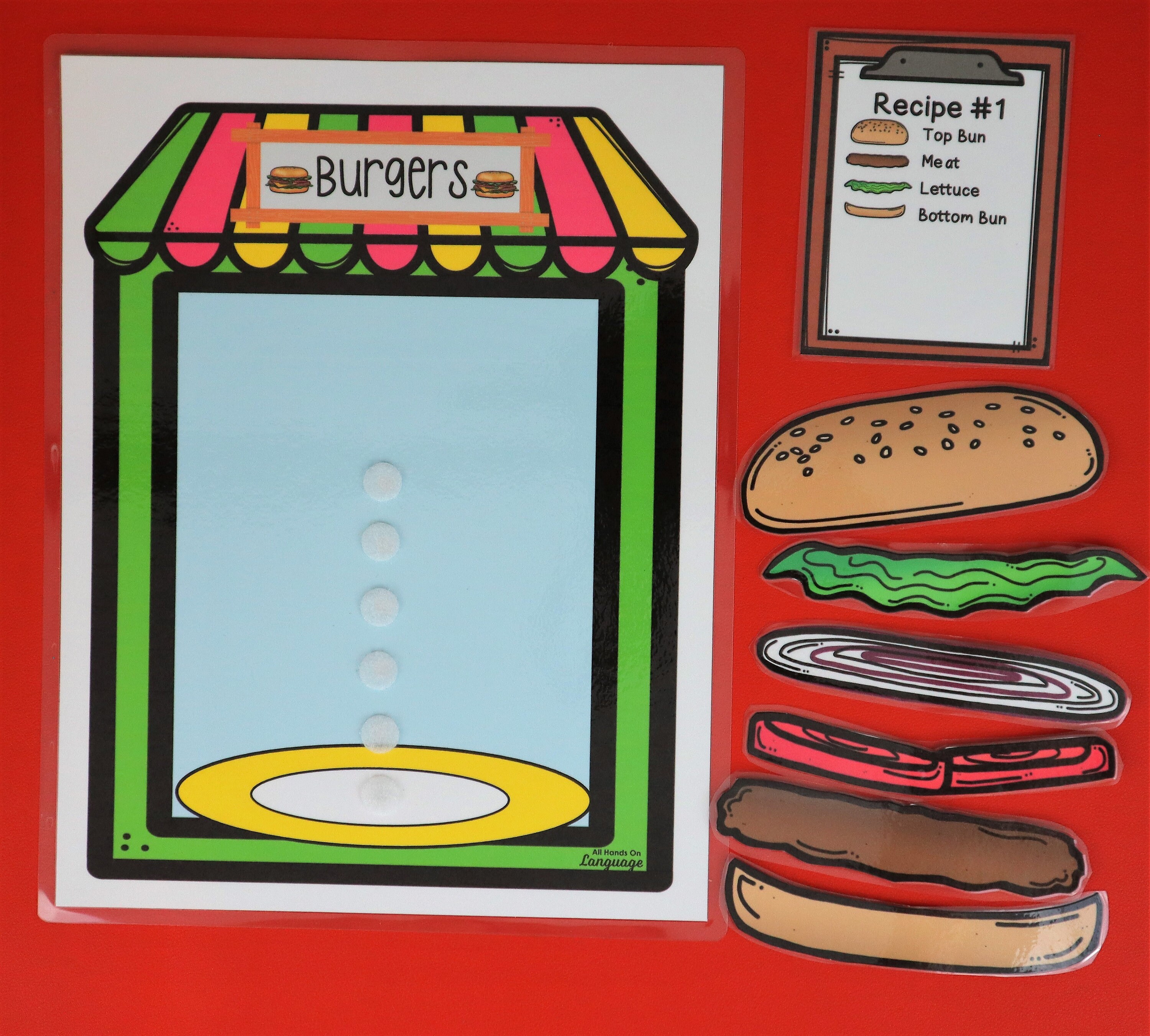 Build a Burger From a Recipe Sequencing Activity Set Follow - Etsy France