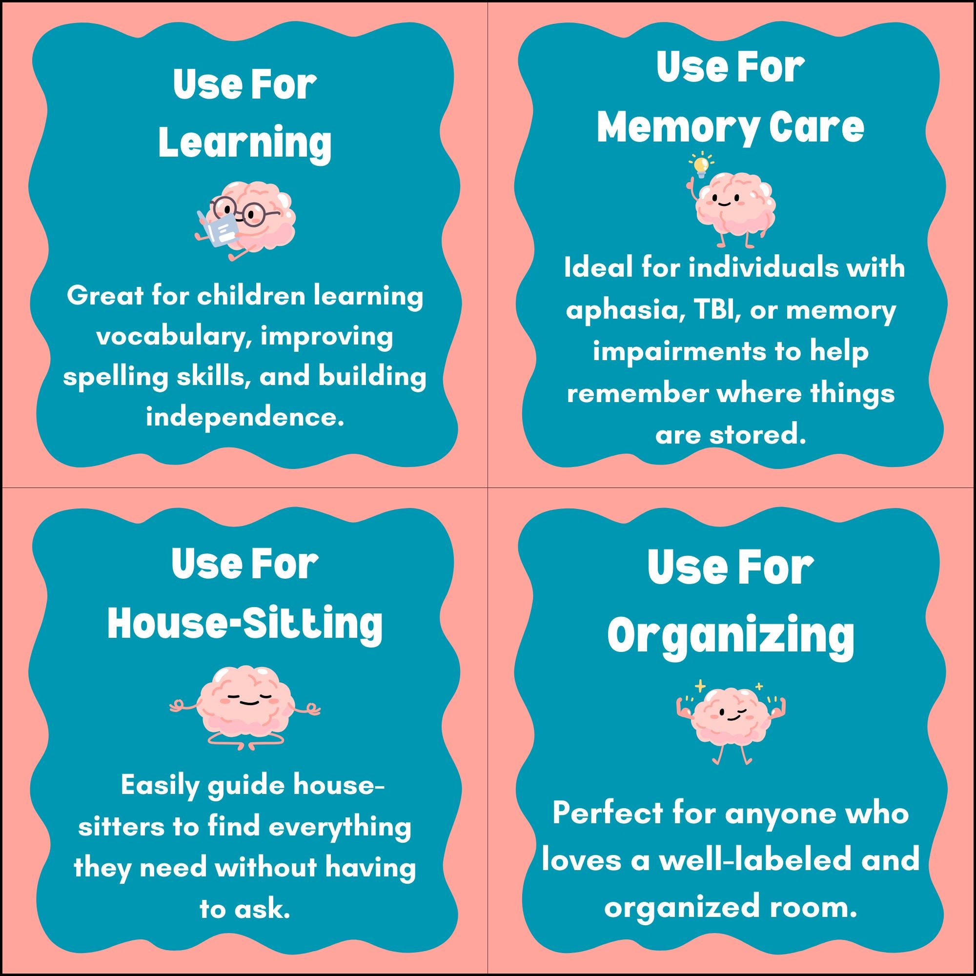 Household Labels: Vocabulary & Spelling for Autism, ESOL, Memory Care ...