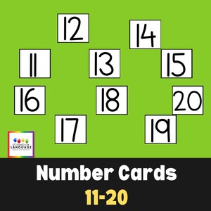 Numbers 11-20 Matching Activity: Match Number to Word, Autism ...