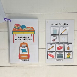 Get Ready for School Interactive Mini Book With Choice Board and 10 ...
