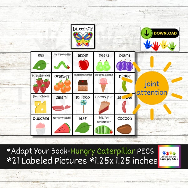 Very Hungry Caterpillar Printable - Etsy