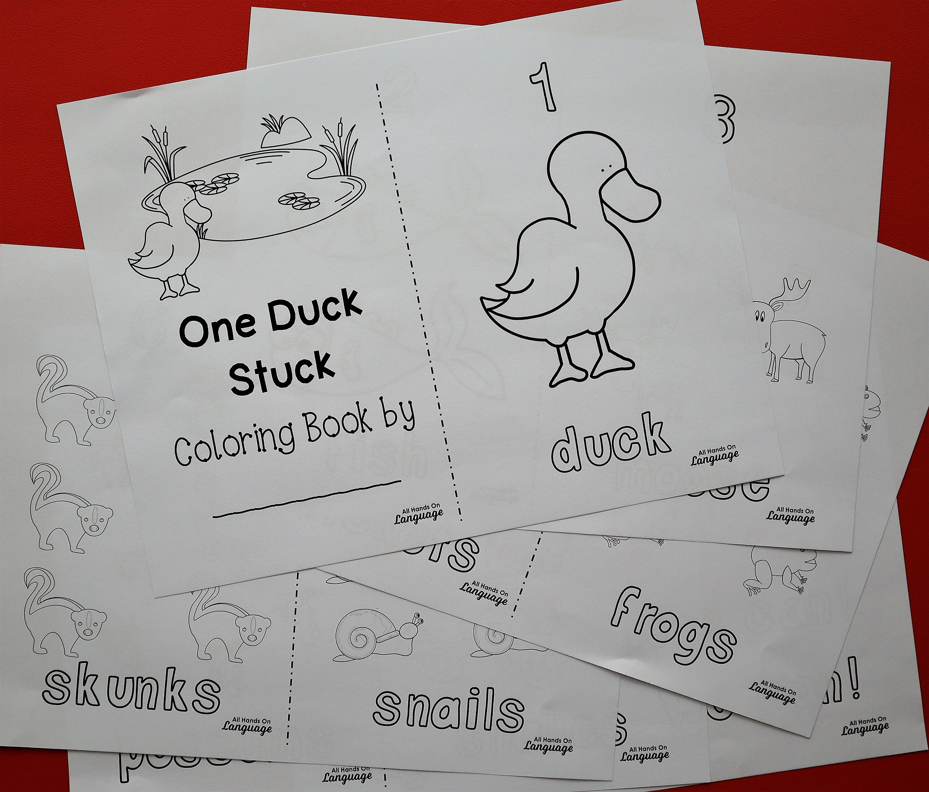 One Duck Stuck Printables