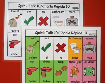 Spanish Communication Board - Etsy