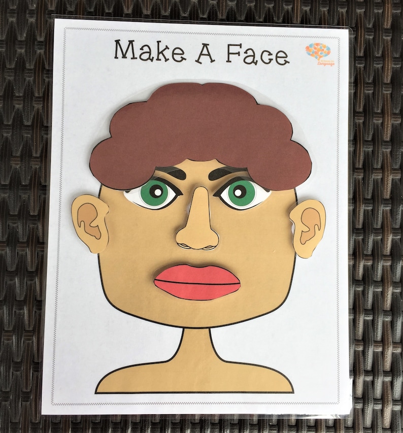 Make A Face Activity: Preschool Printable Game (PDF) - Etsy