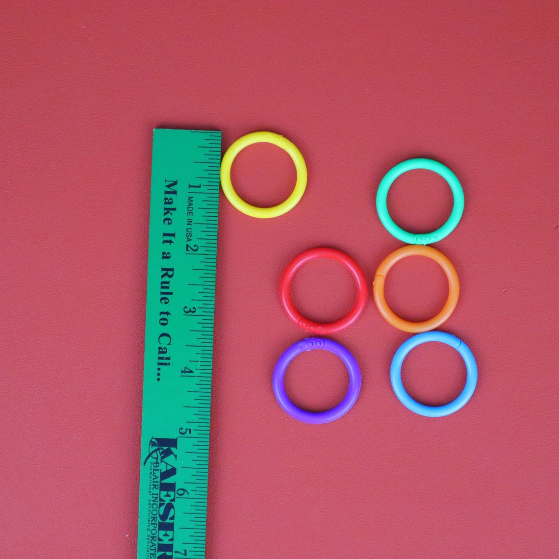 Colorful Plastic Binder Rings 1 Inch Inner Diameter Easy - Etsy