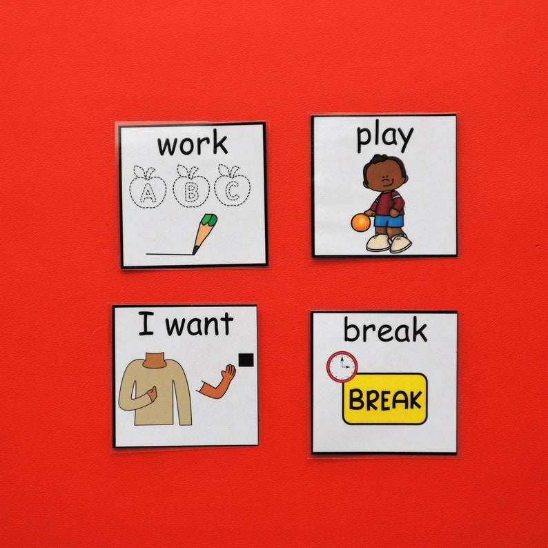 Communication Cue Cards 12 Core Vocabulary Messages 3 Inch - Etsy