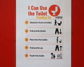 Instructions for Using Toilet - Etsy Australia