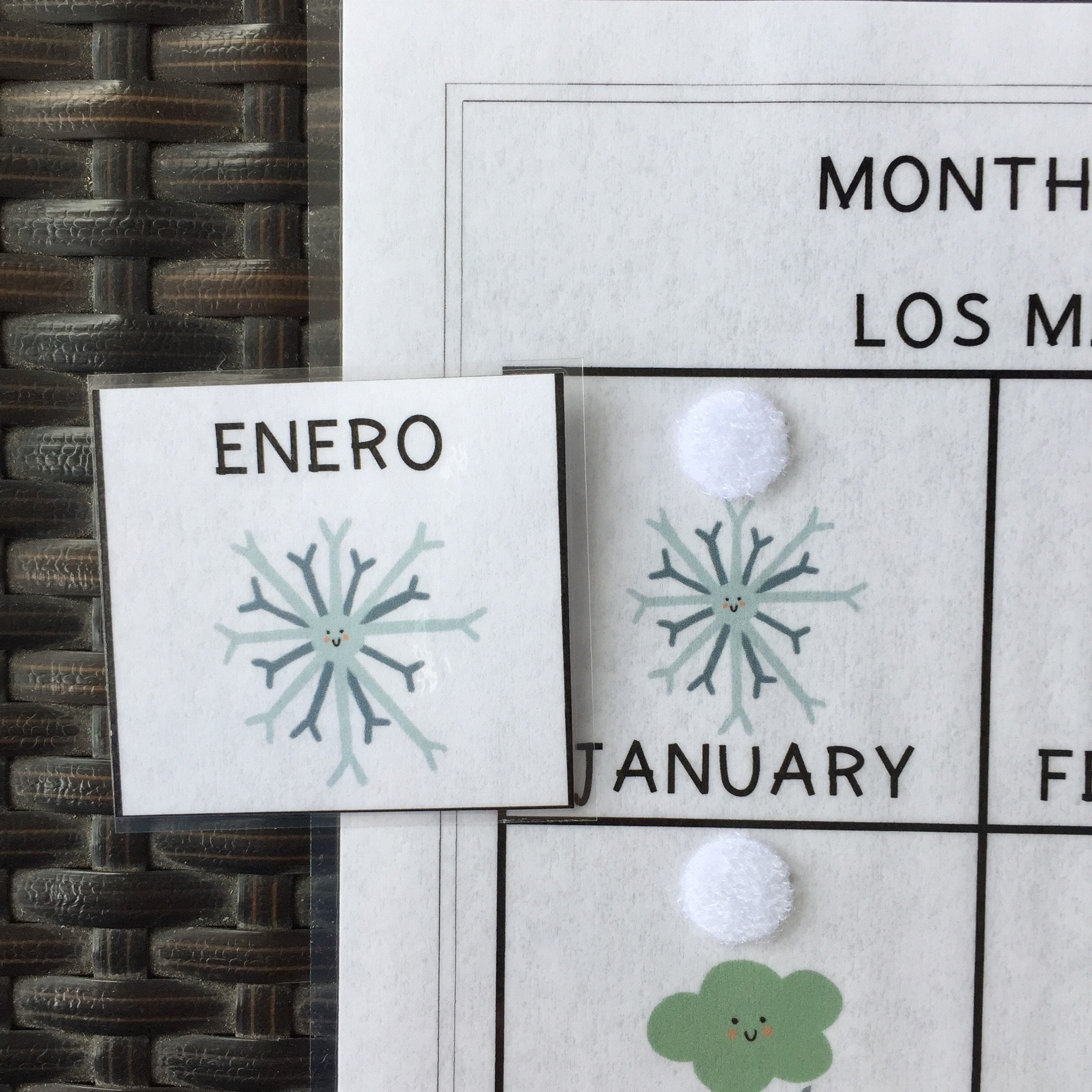 Bilingual Spanish/english Months Matching Activity: Speech & Autism ...
