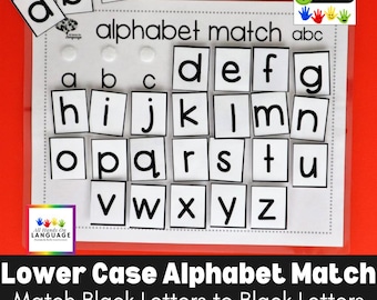 Uppercase Alphabet Matching Activity: Autism & Preschool Printable (PDF ...
