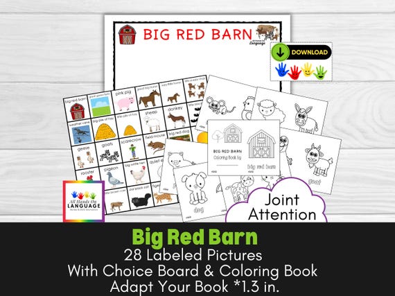 Red Barn Coloring Page