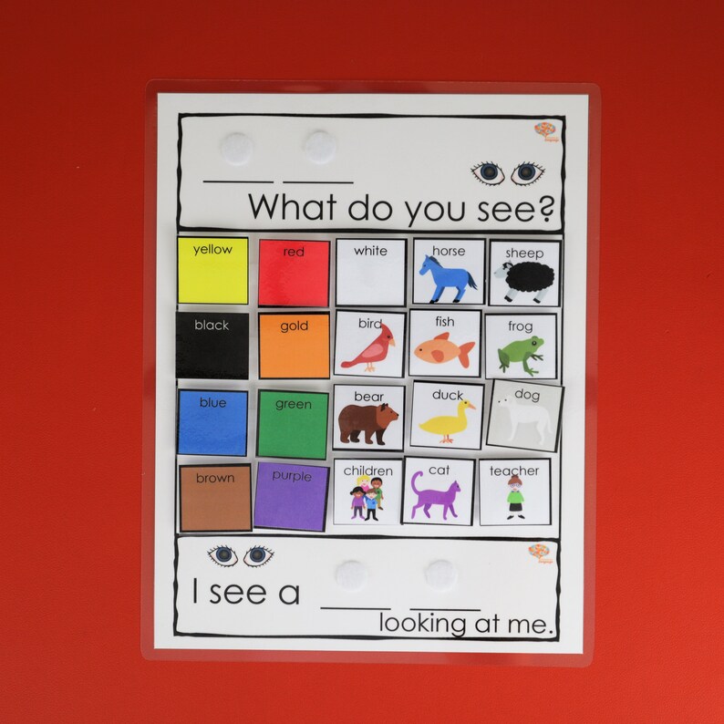 Brown Bear Brown Bear Story Companion Colors and Animals on - Etsy