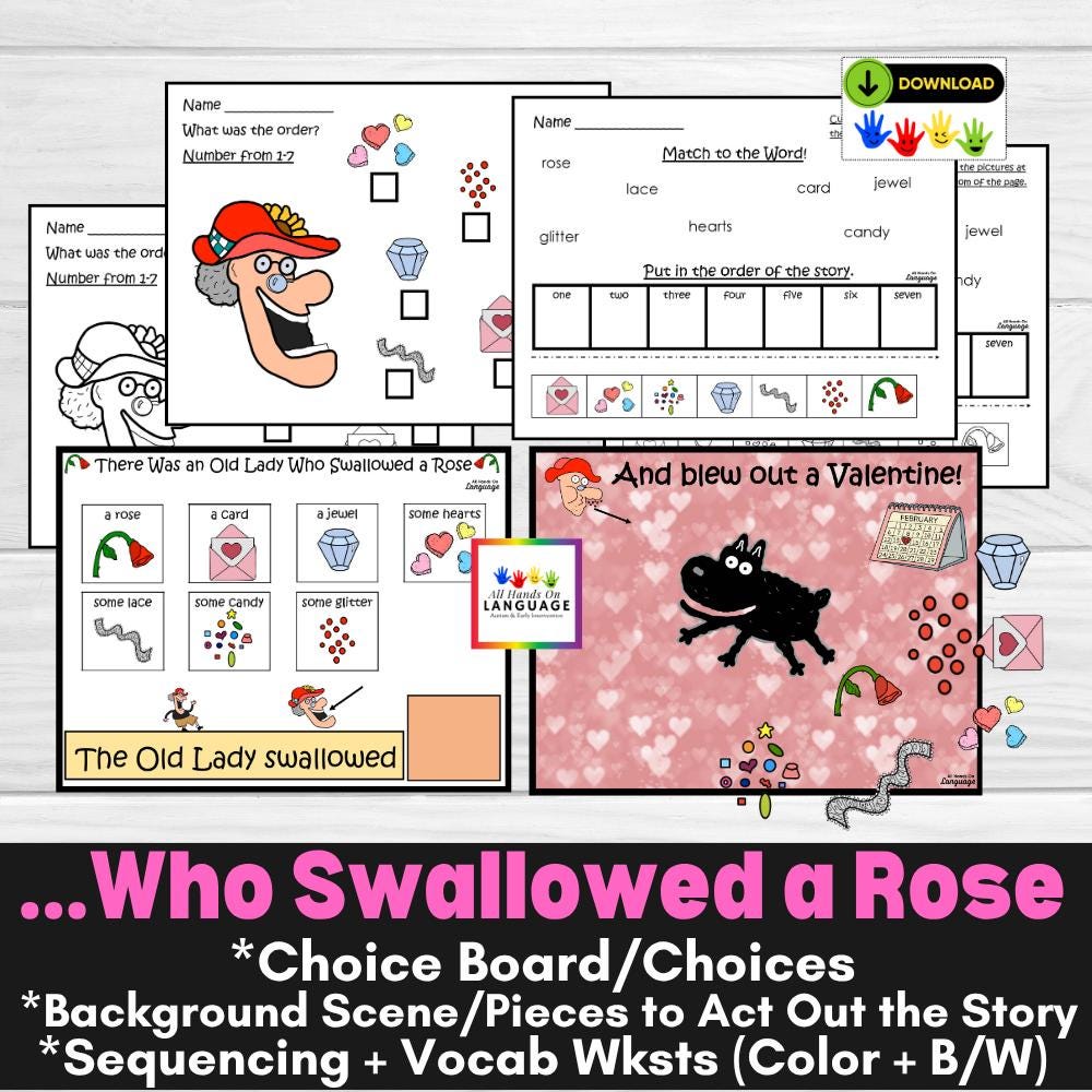Old Lady Who Swallowed A... MEGA Bundle: Story Companion Activities ...