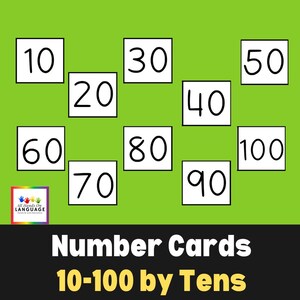 Skip Count 10-100 Activity: Number to Word Match (PDF Printable) - Etsy