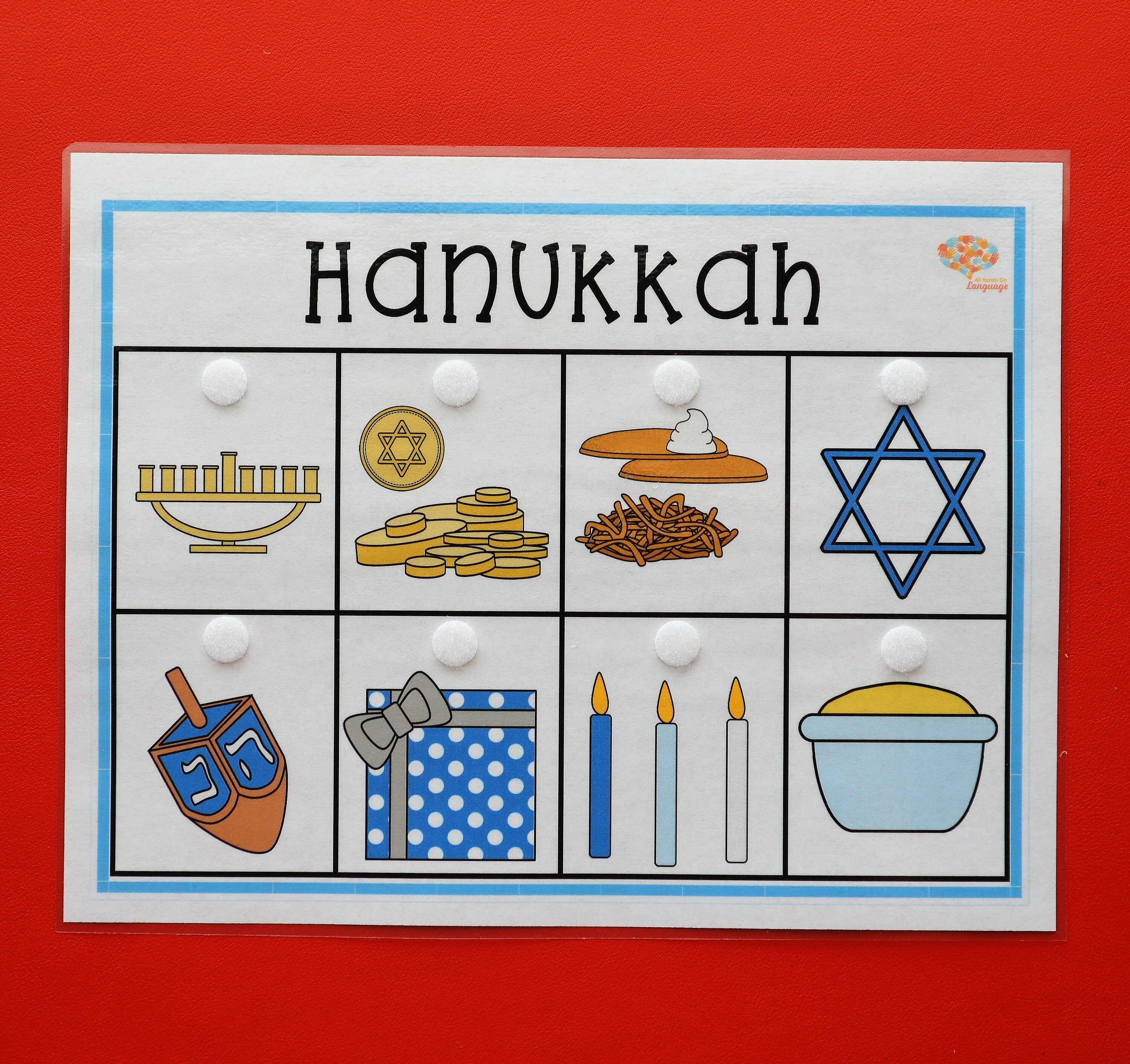 Hanukkah Matching Activity Sheet 8 Labeled Pictures Jewish - Etsy