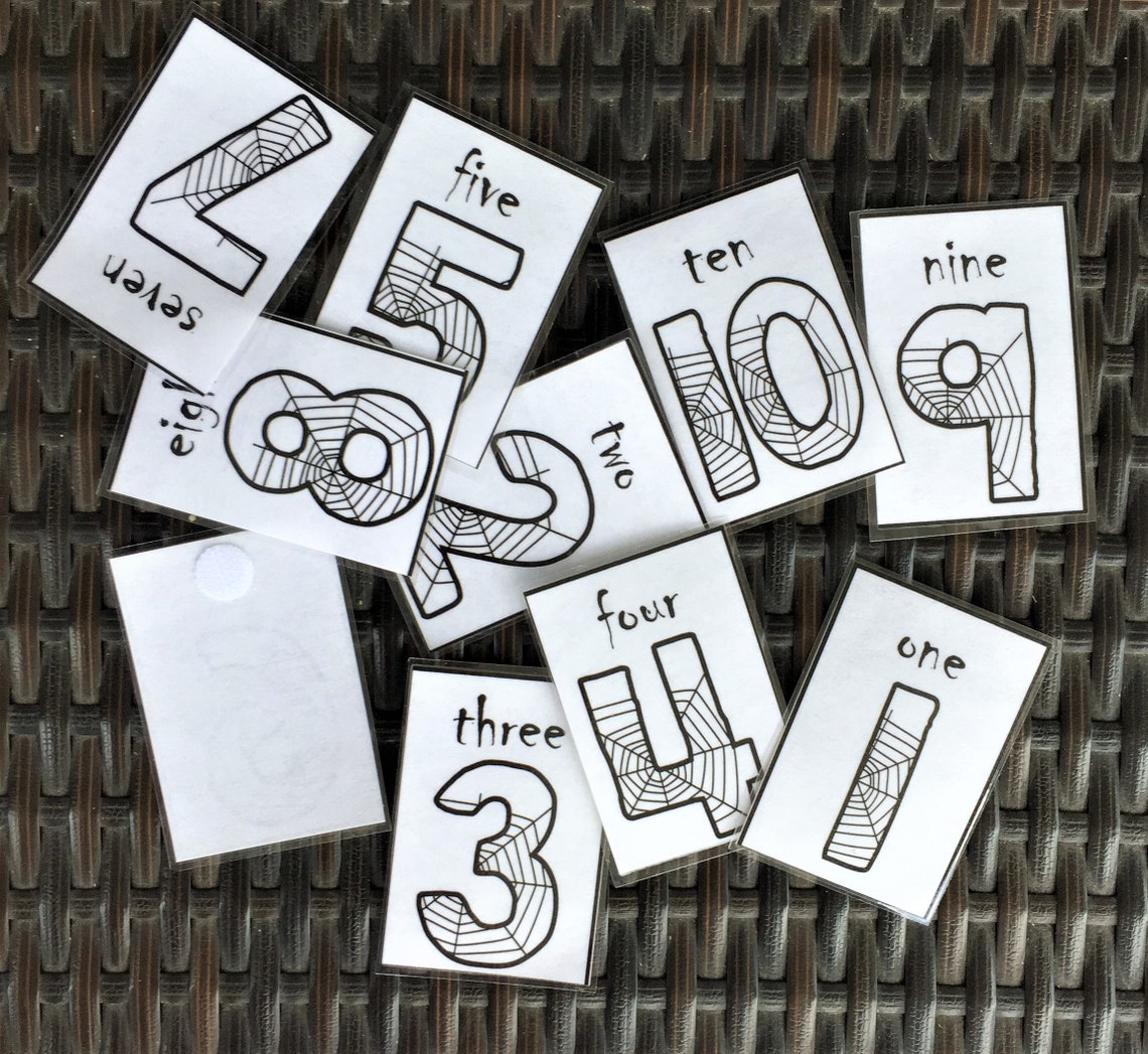 Halloween Numbers 1-10 Count and Match Activity Autism and - Etsy