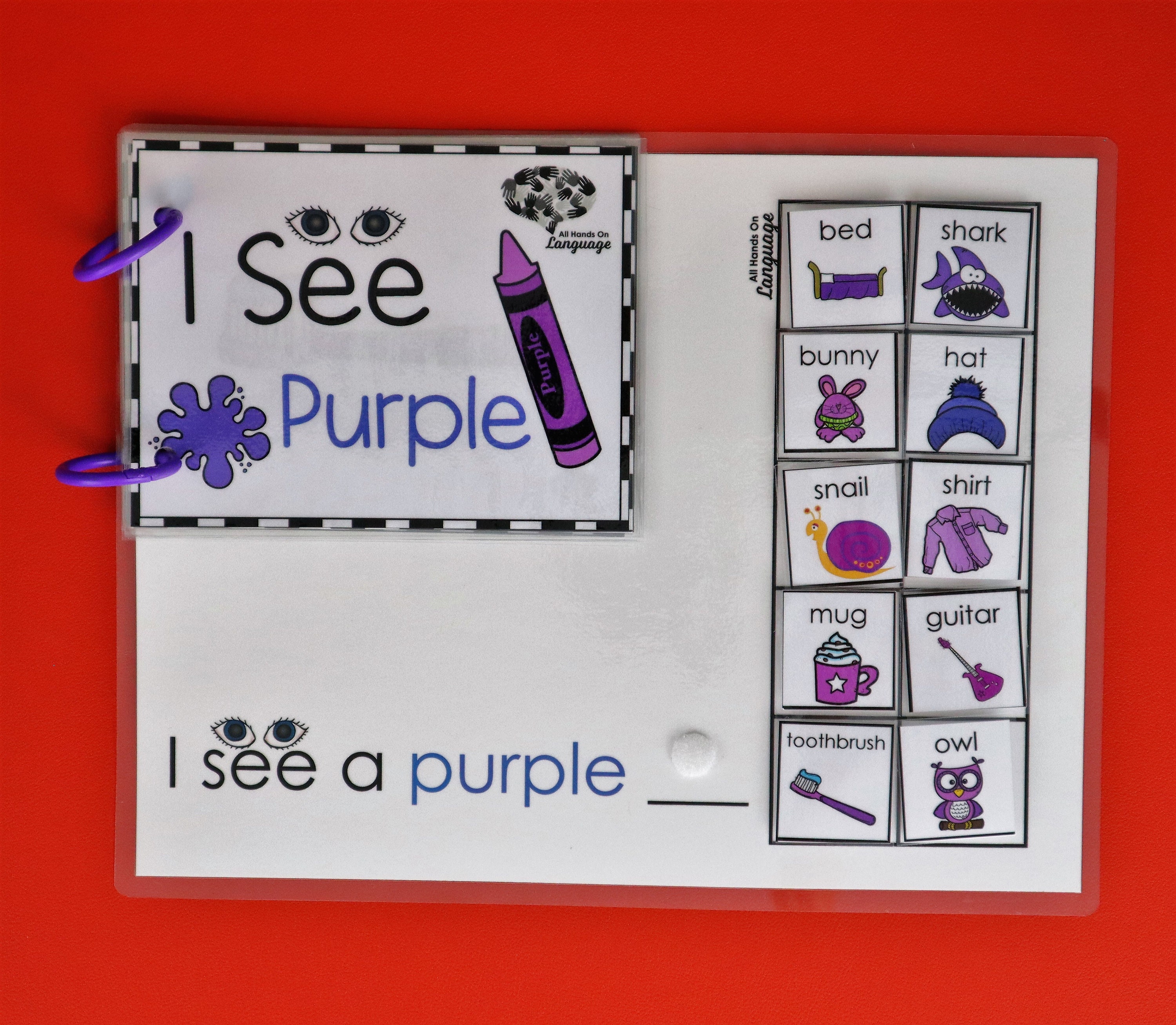 I See PURPLE Interactive Book and Sentence Formulation - Etsy UK