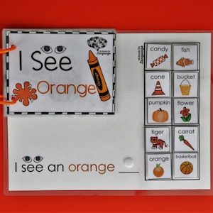 I See ORANGE Interactive Book and Sentence Formulation - Etsy