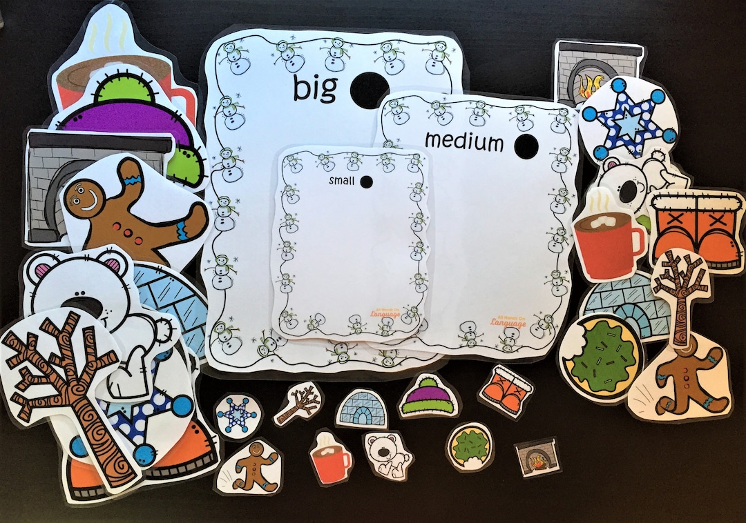 Winter Size Sorting Activity: Big, Medium, Small (printable PDF) - Etsy