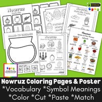 Nowruz Activities Pack (part 1 & 2) Bundle, I Spy Worksheets, Haft-seen ...