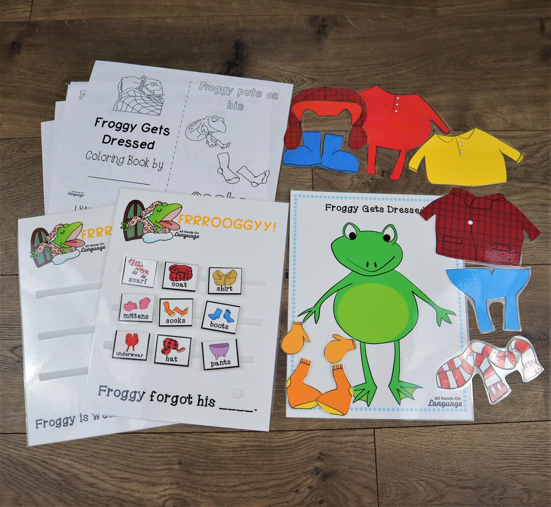 Froggy Gets Dressed Narrative Retell Activities Kit Dress - Etsy UK