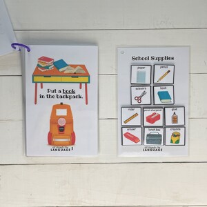 Get Ready for School Interactive Mini Book With Choice Board and 10 ...