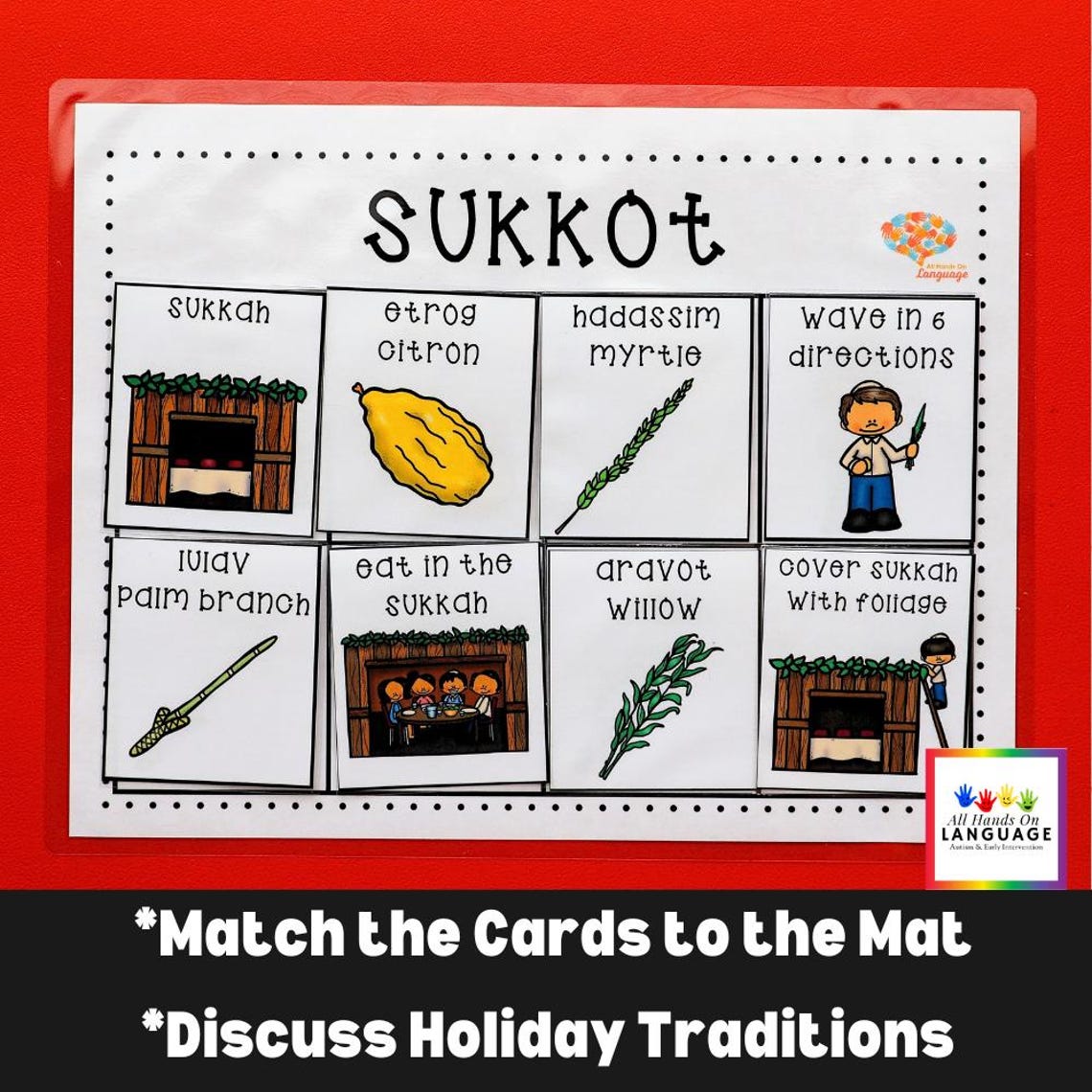 Sukkot Matching Game: Jewish Holiday Activity (printable PDF) - Etsy