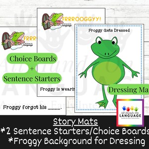Froggy Gets Dressed Story Companion, Clothes Background to Dress and ...