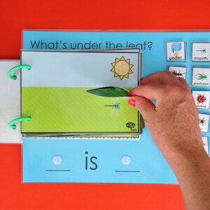 What's Under the Leaf? Interactive Flap Book for Preposition UNDER ...