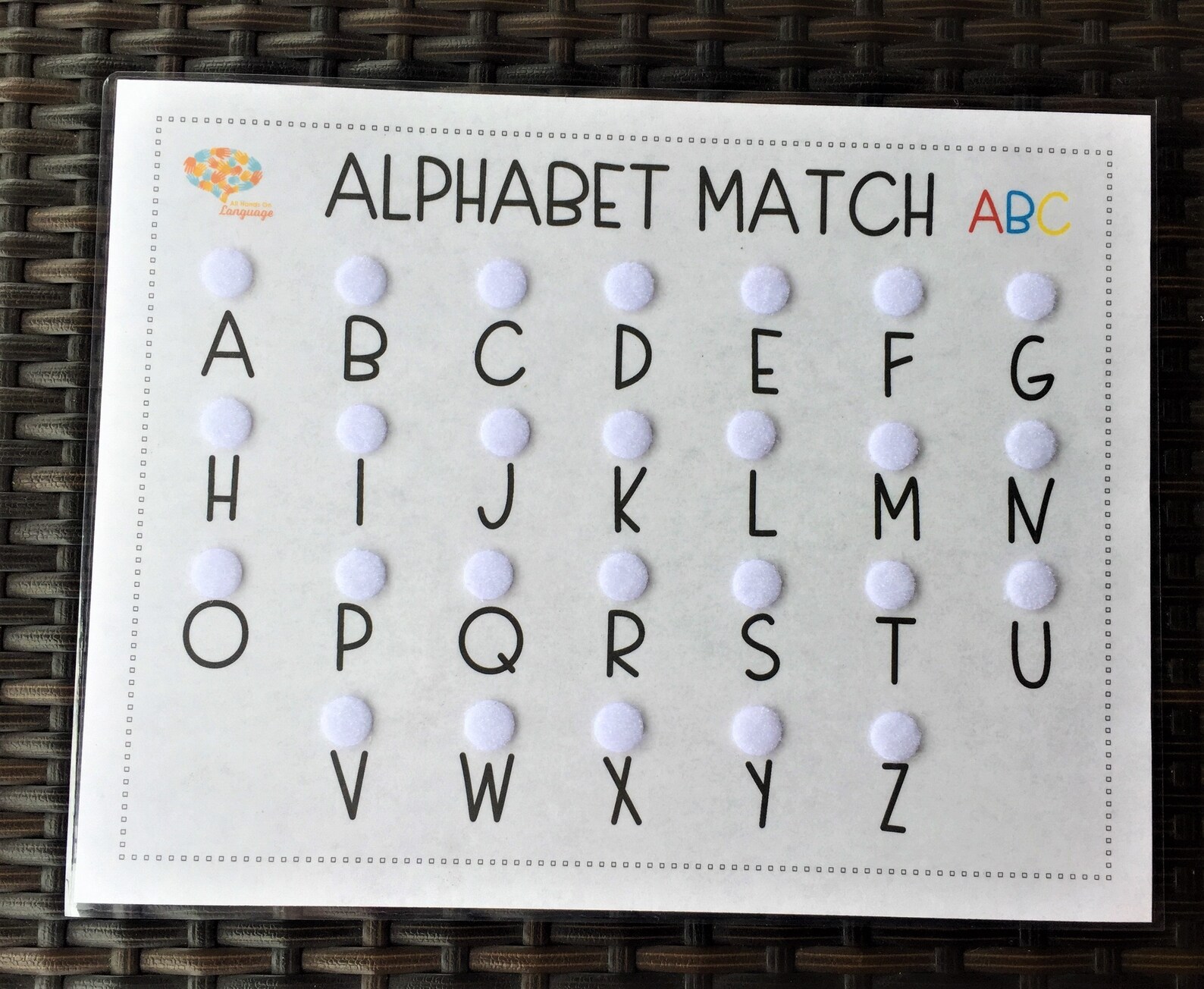 Uppercase Alphabet Matching Activity Match the Colorful - Etsy